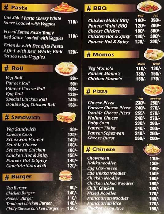 Menu of Meme's Cafe, Dharampeth, Nagpur