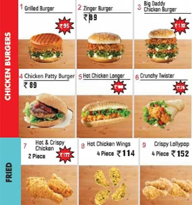 Menu of Al Baik, Kondhwa, Pune