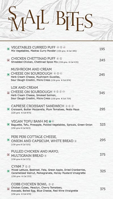 Menu of L’ Opera - Courtyard By Marriott, Nerul, Navi Mumbai