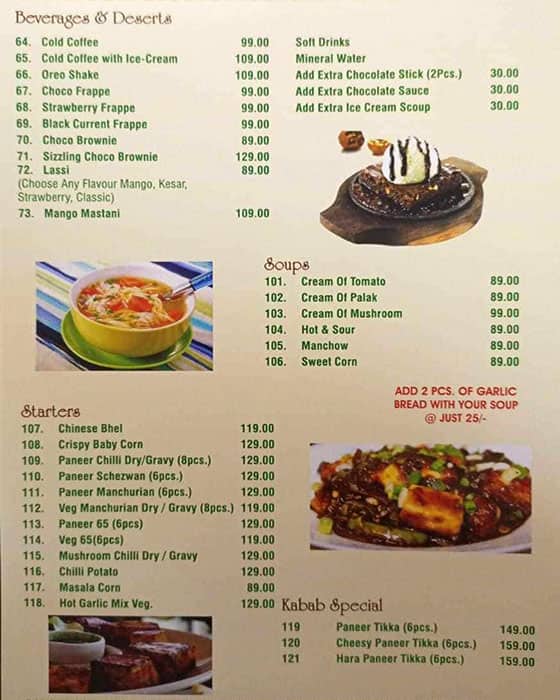 Menu at Raasta Cafe, Howrah, 10
