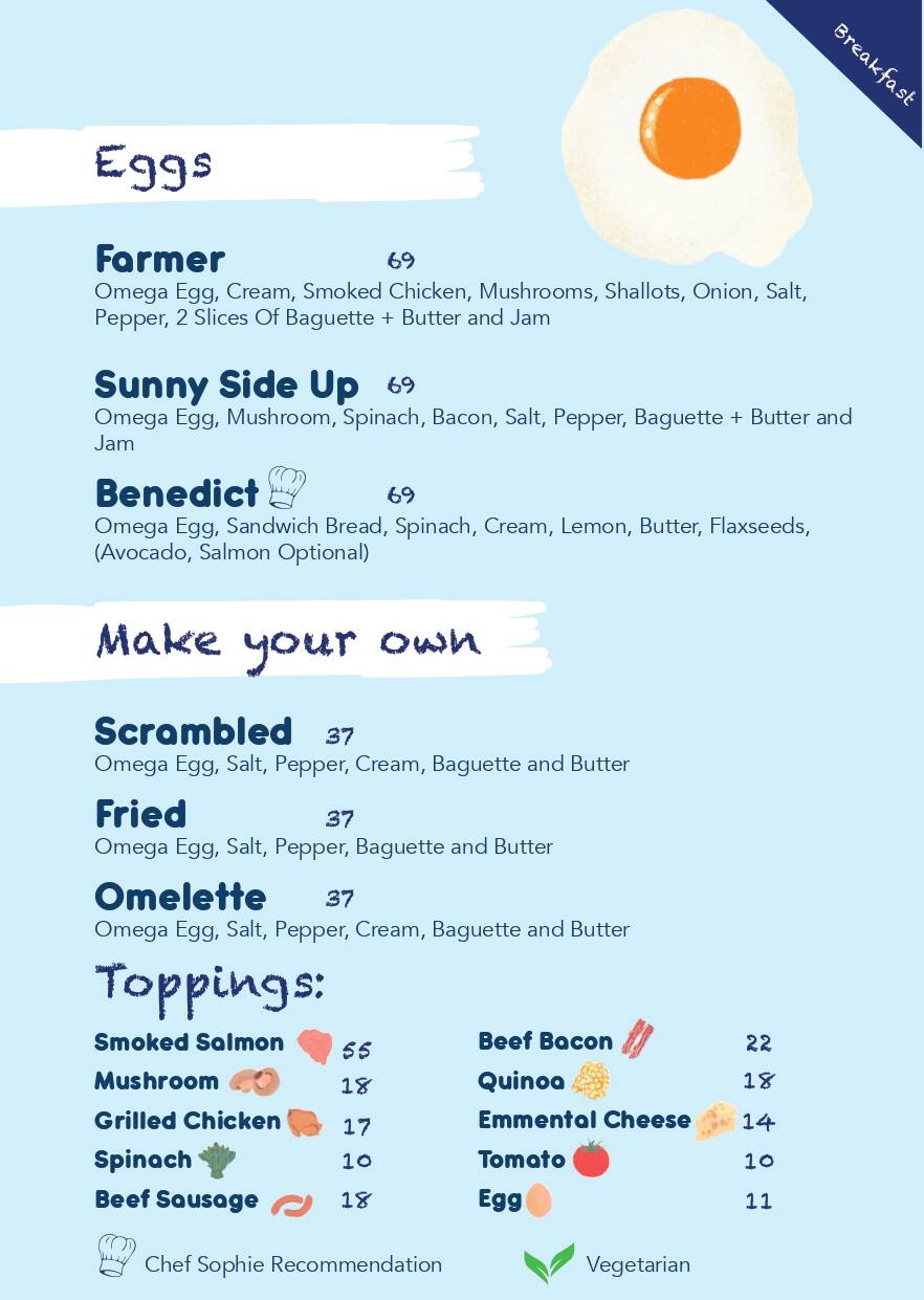 Menu at Sophie Authentique restaurant, Jakarta, Jl. Kemang Raya No.55