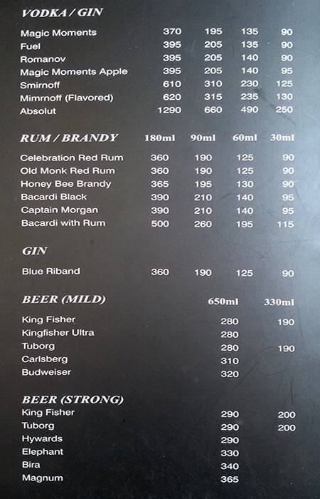 Menu at President Resto Bar, Pune, Solapur - Pune Hwy