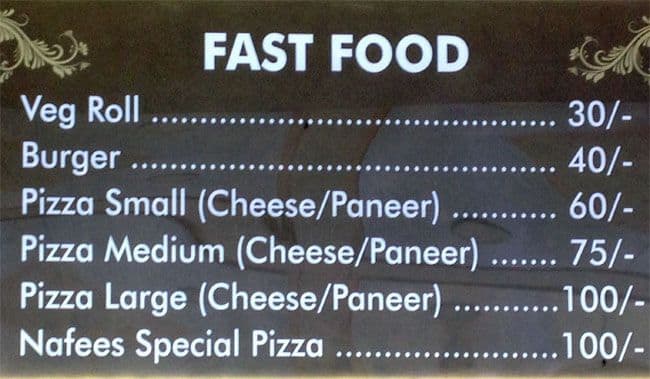 Nafees Bakery Menu, Menu for Nafees Bakery, Bombay Bazaar, Indore - Zomato