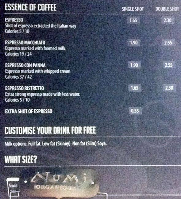 Menu at The Natural Bakery, Dublin, Unit 53