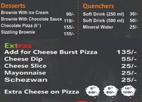 Menu at Shamby's Pizza Cafe, Ambernath