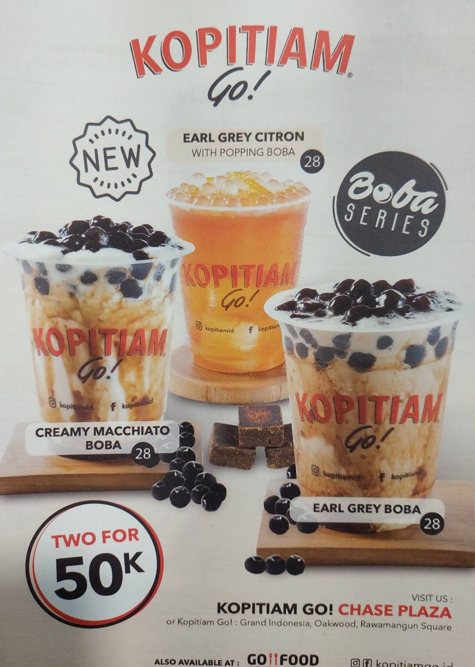 Menu at Kopitiam eX Plaza restaurant, Jakarta, Jl. MH Thamrin