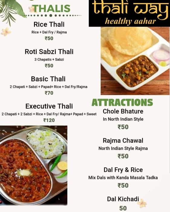 Menu of Thali Way, Dombivali East, Thane