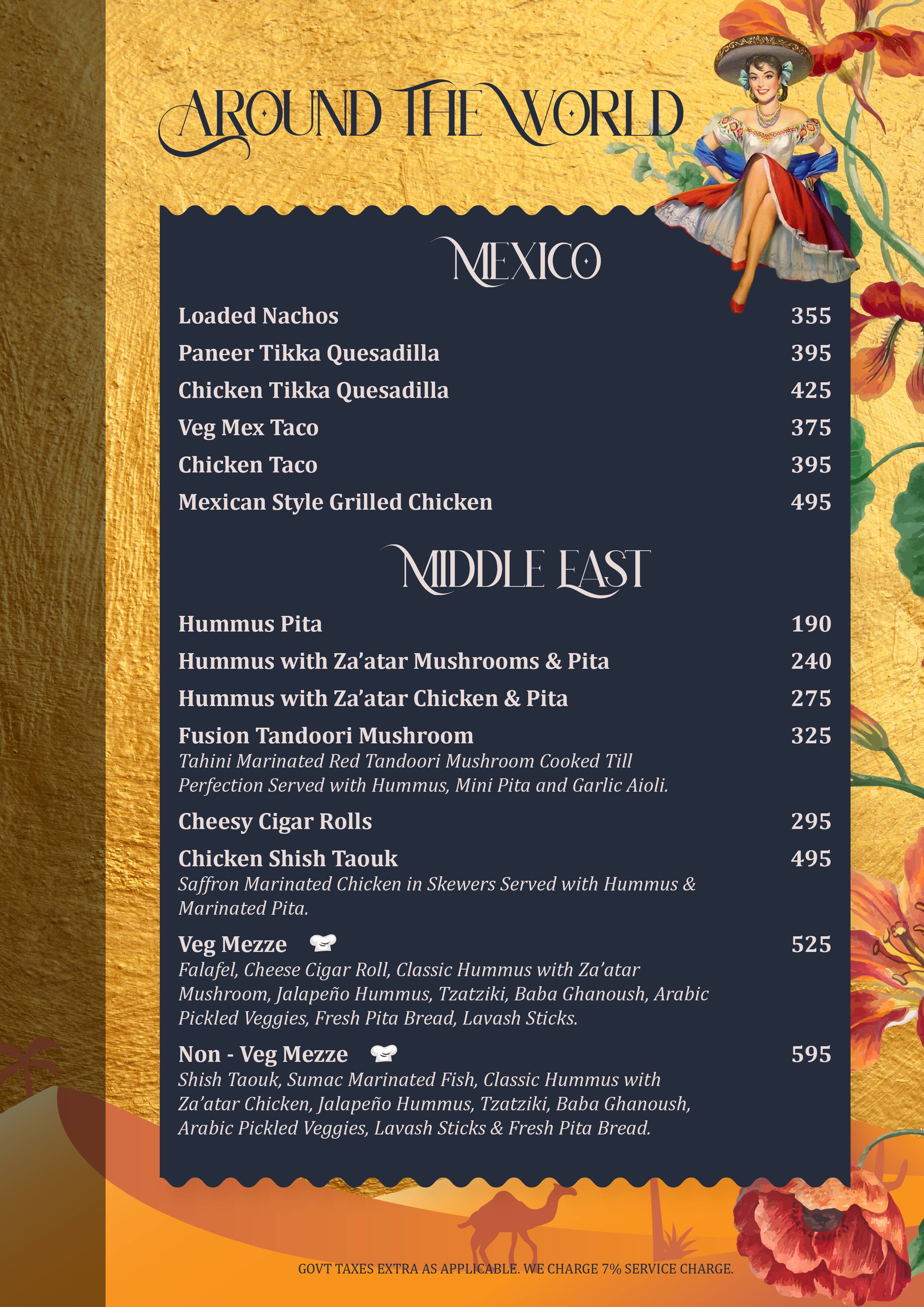 Menu at Striker Indore, Indore