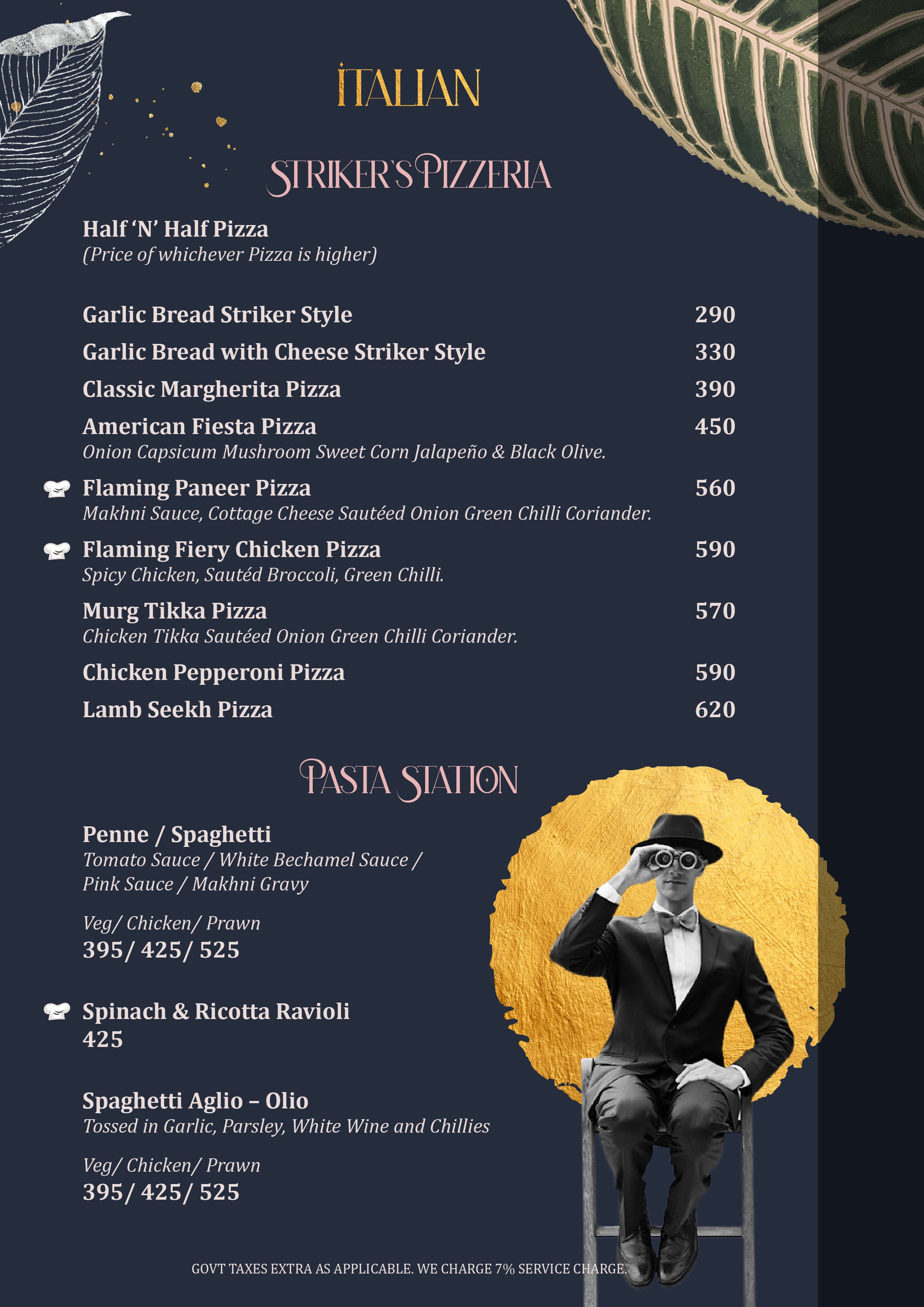 Menu at Striker Indore, Indore