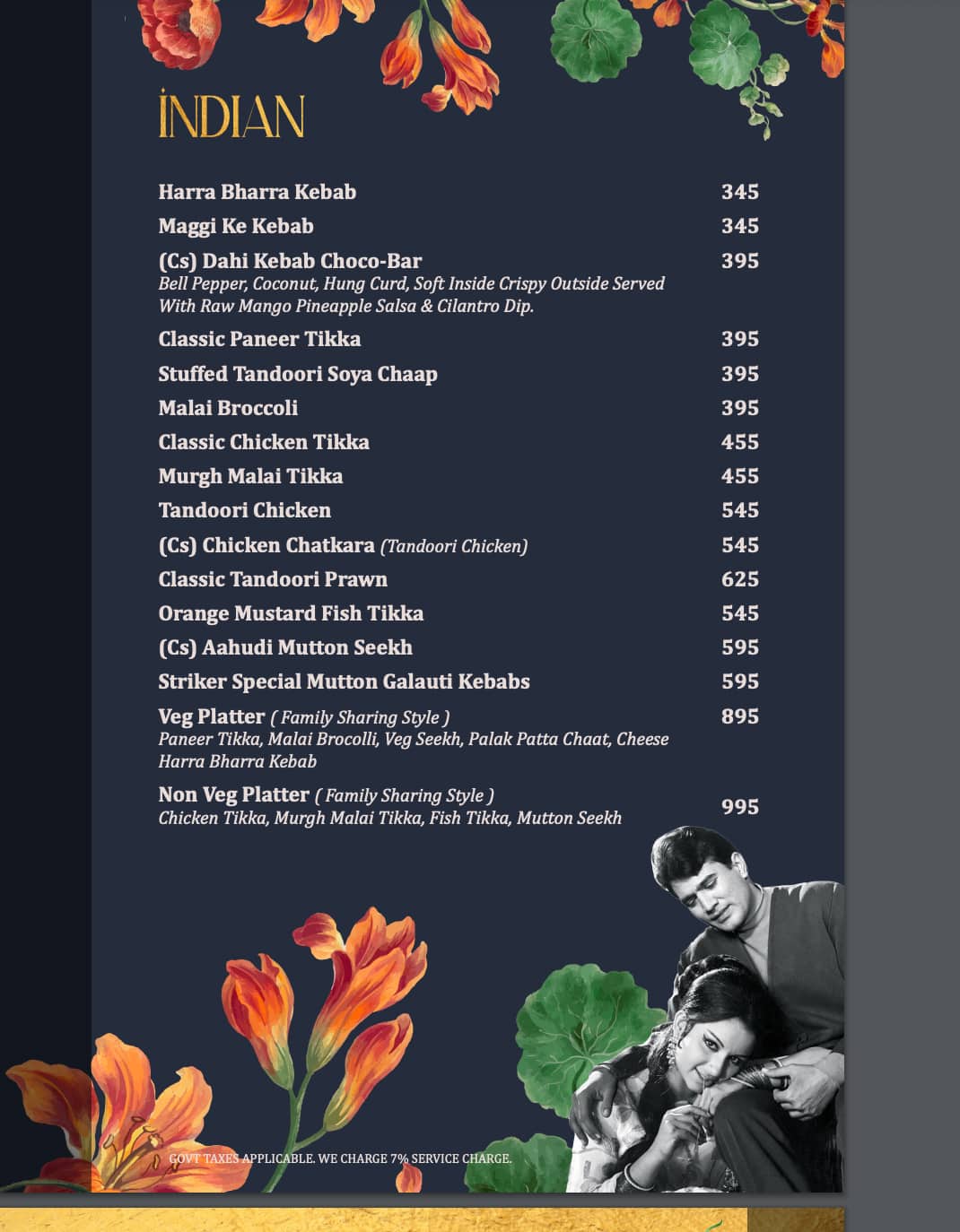 Menu at Striker Indore, Indore