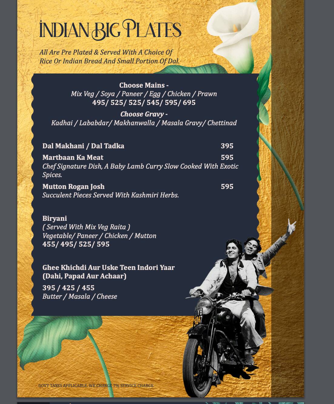 Menu at Striker Indore, Indore