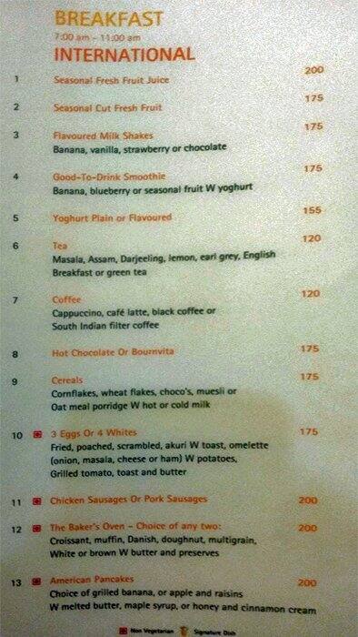 Citrus Cafe - Lemon Tree Premier Menu - Zomato