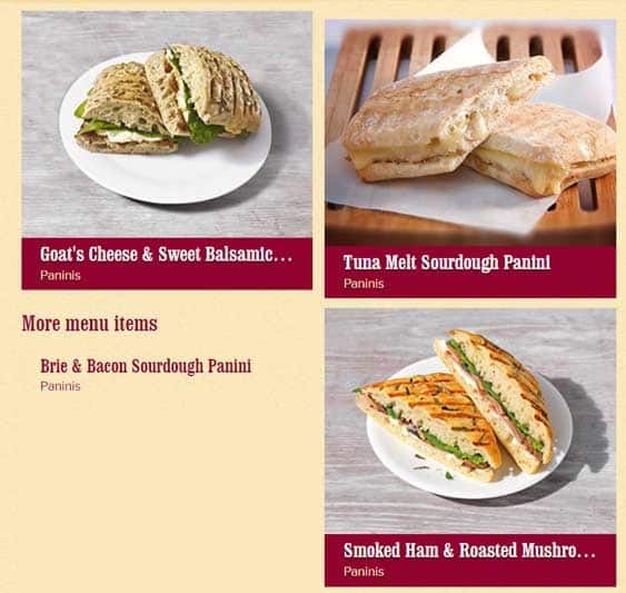 Menu at Costa Coffee cafe, London, 4 Great Portland St