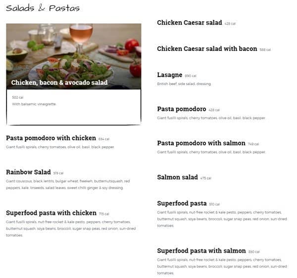 Menu at Wetherspoons (Victoria Station) pub & bar, London