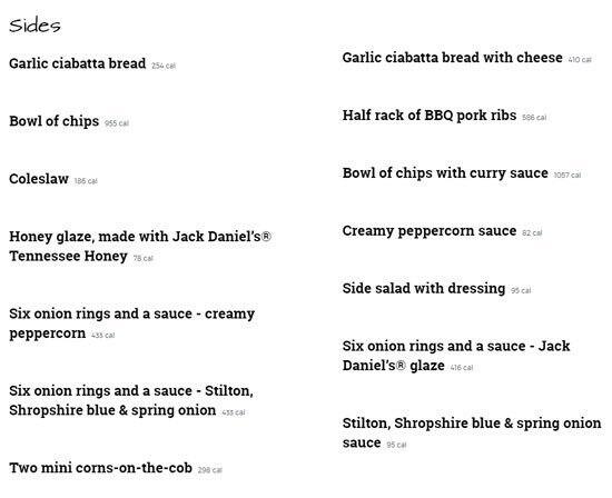 Menu at Wetherspoons (Victoria Station) pub & bar, London