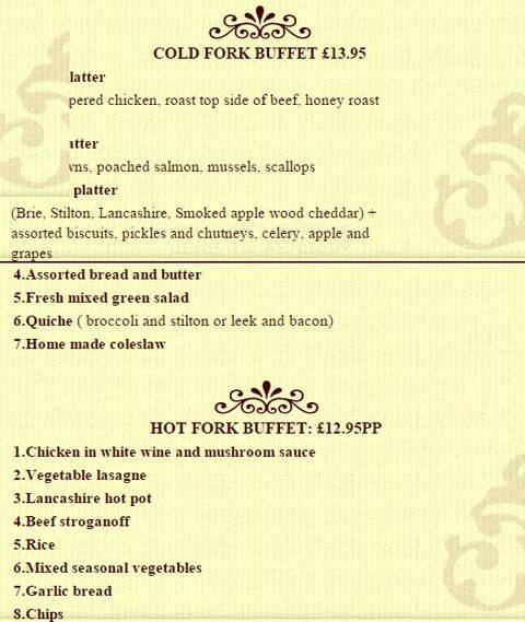 Menu at English Lounge pub & bar, Manchester, 64-66 High Street