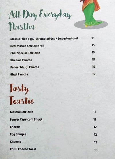 Cha Cha Chai Menu, Menu for Cha Cha Chai, Deira City Centre Area, Dubai ...