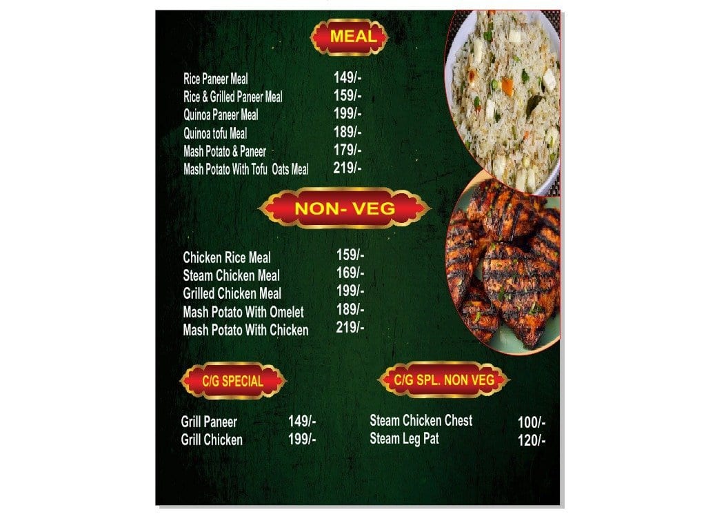 Menu of Crazy Grill, Sector 32, Ludhiana