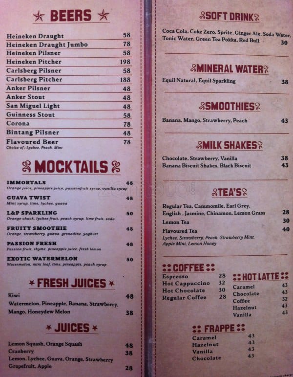 Carta de Rolling Stone Cafe, South Jakarta, Jl. Ampera Raya No.16