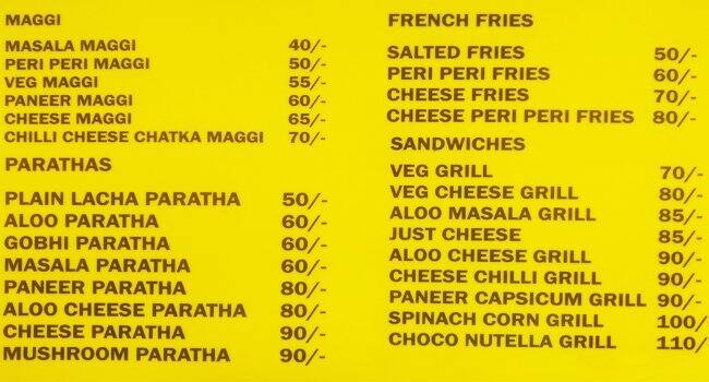 Fillers Menu, Menu for Fillers, BTM, Bangalore - Zomato