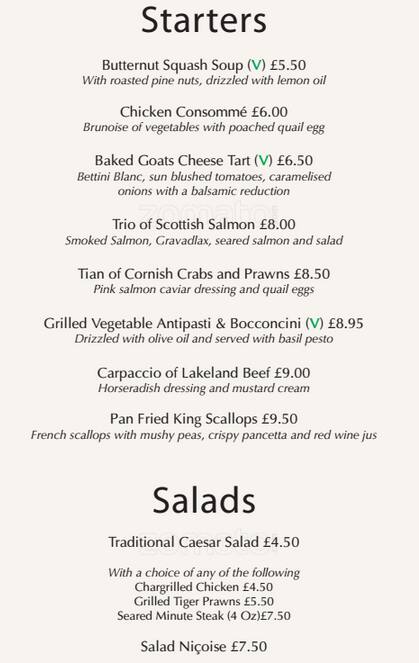 Menu at Forum restaurant, London, 8-14 Cooper's Row