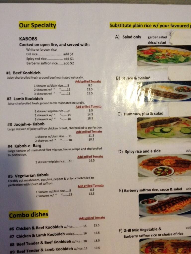 Side Dish Restaurant Menu Menu For Side Dish Restaurant Victoria