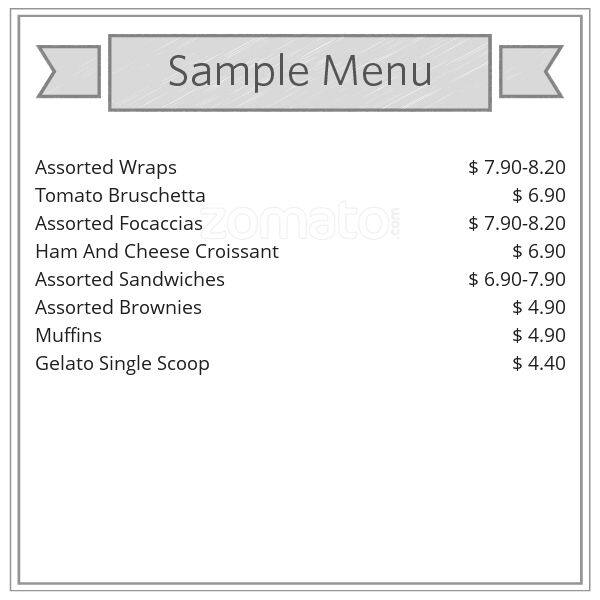 Menu at Kicco Espresso - Glenelg cafe, Glenelg, Bay Side Village