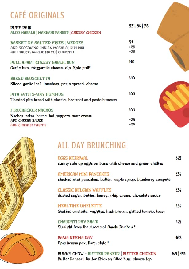 Menu at The Ten Suites, Bhopal