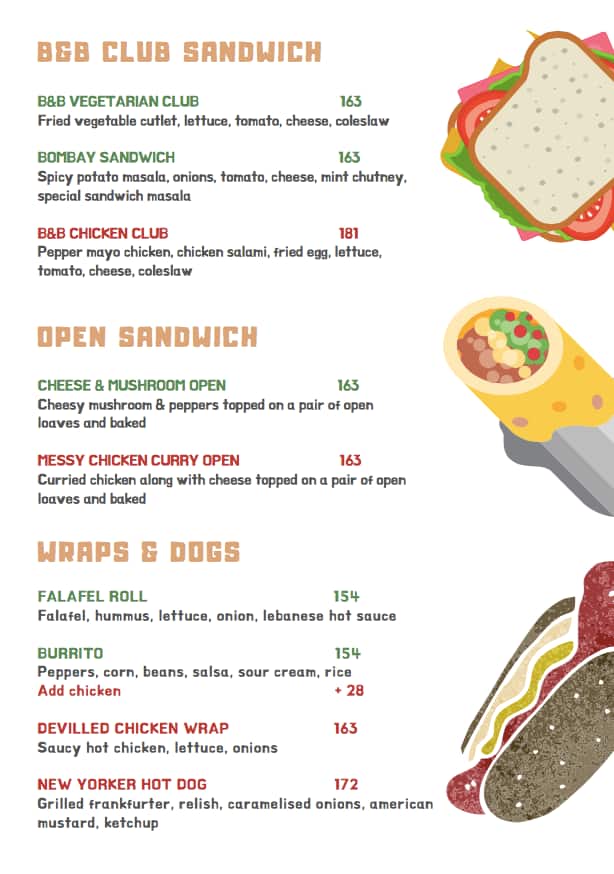 Menu at The Ten Suites, Bhopal