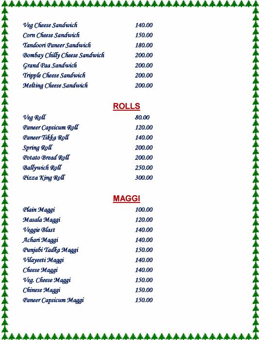 Menu at Chatore Junction And Cafe, Jaipur