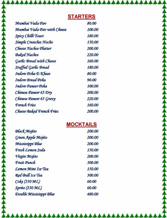 Menu at Chatore Junction And Cafe, Jaipur