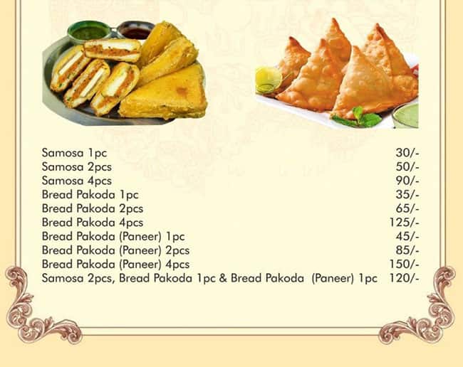 Menu of Samosa & Bread Pakoda, Sector 4, Noida