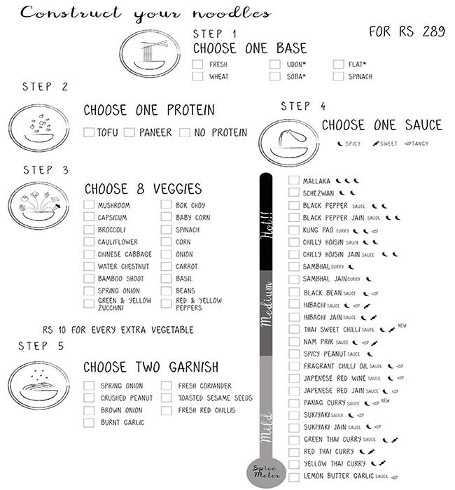 Menu at Noodle Theory (Pan Asian Restaurant) Kumara Park B'lore ...