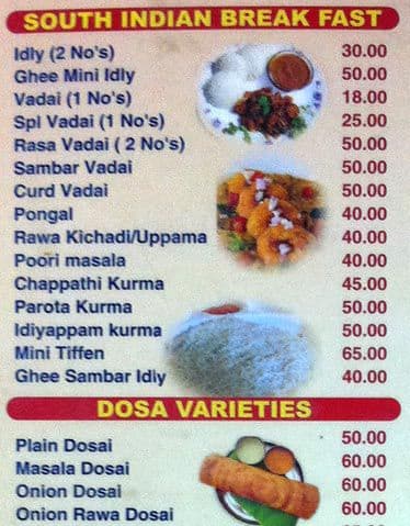 Hotel Srinivas Menu, Menu for Hotel Srinivas, Avadi, Chennai - Zomato