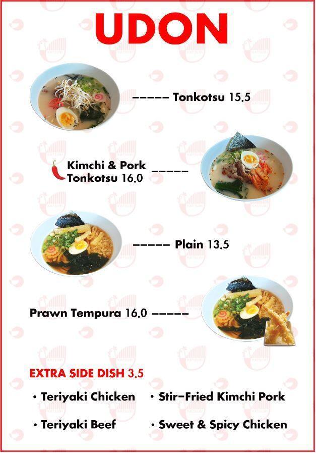 Menu at donburi bowl restaurant, Hamilton, 201 Hukanui Rd