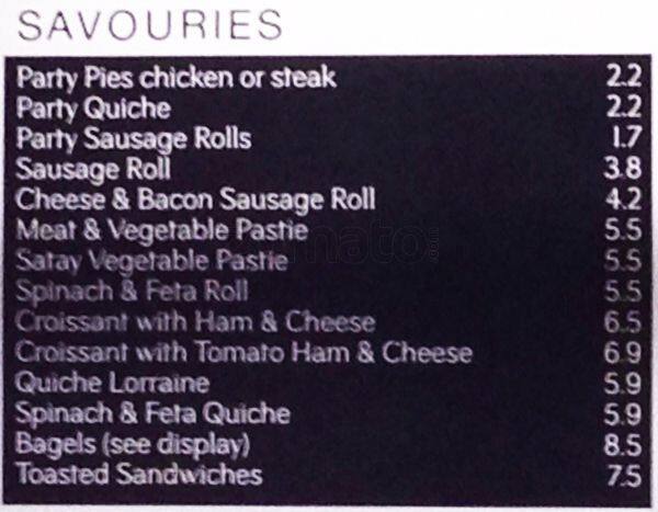 Menu at Goldsteins restaurant, Helensvale, 1-29 Millaroo Dr