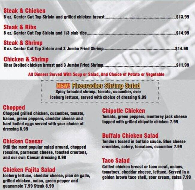 Menu at Cruisin pub & bar, Gilberts