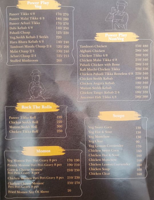 Menu of Chakhna Junction, Amrapali Leisure Valley, Greater Noida