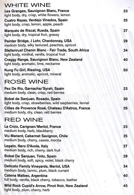 Marconi Lounge - ME London Menu - Zomato UK