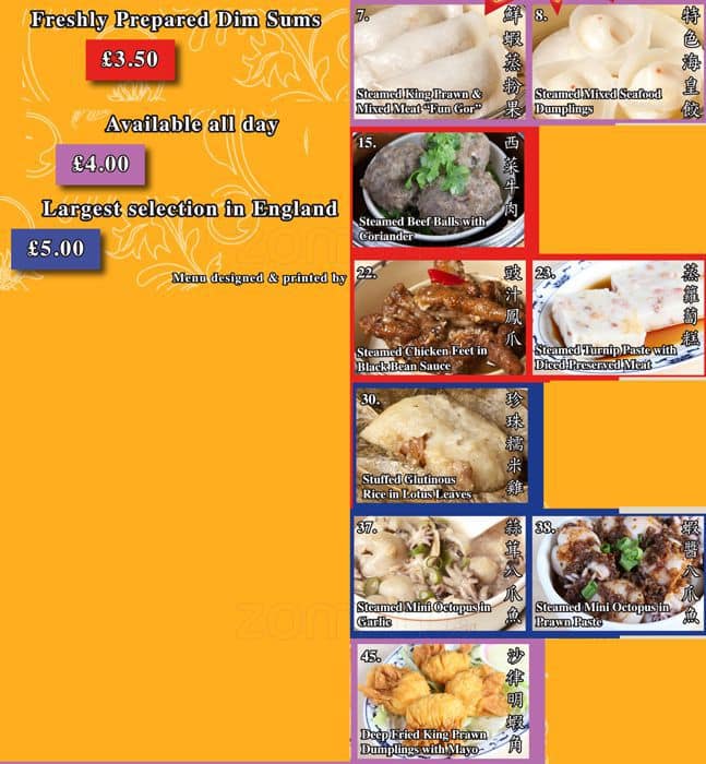Chung Ying Menu, Menu for Chung Ying, Southside, Birmingham - Zomato UK