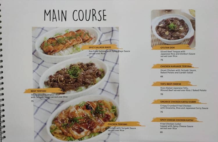 Menu at Slice of Heaven cafe, Jakarta, Jln. M.H. Thamrin no. 1