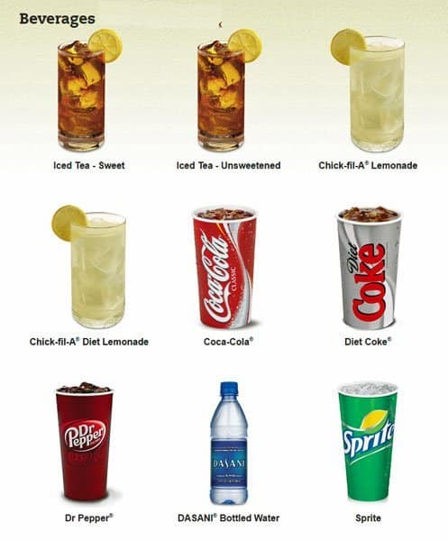 Menu at Chick-fil-A fast food, Round Rock, 110 Louis Henna Blvd