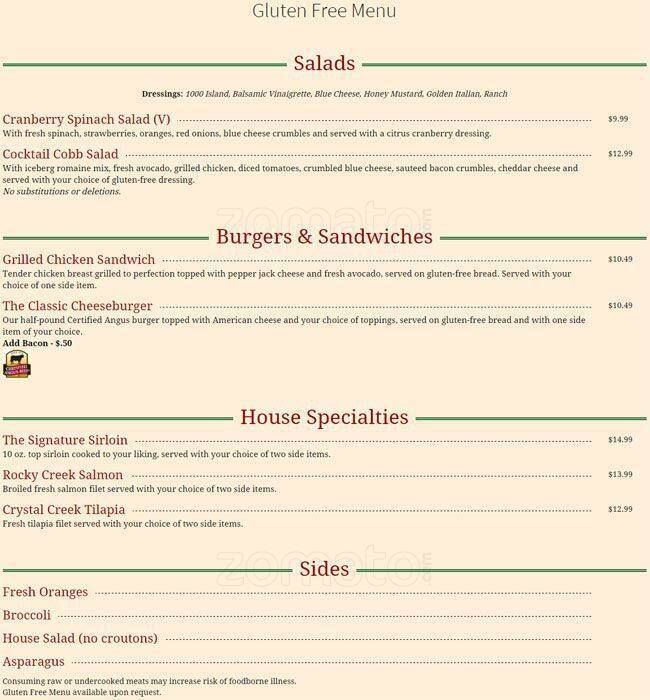 Menu at Wolfies Grill - Carmel pub & bar, Carmel, Keystone Way S