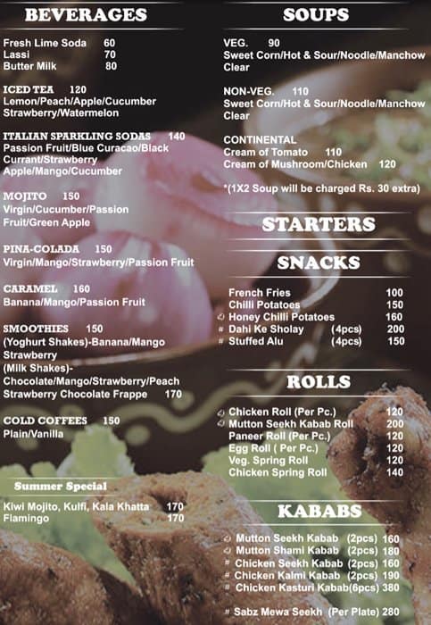 Zooby's Kitchen menu, Menu restauracji Zooby's Kitchen, Jasola, New ...