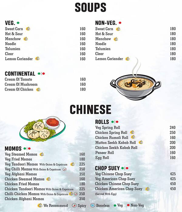 Menu of Zooby's Kitchen, Jasola, New Delhi