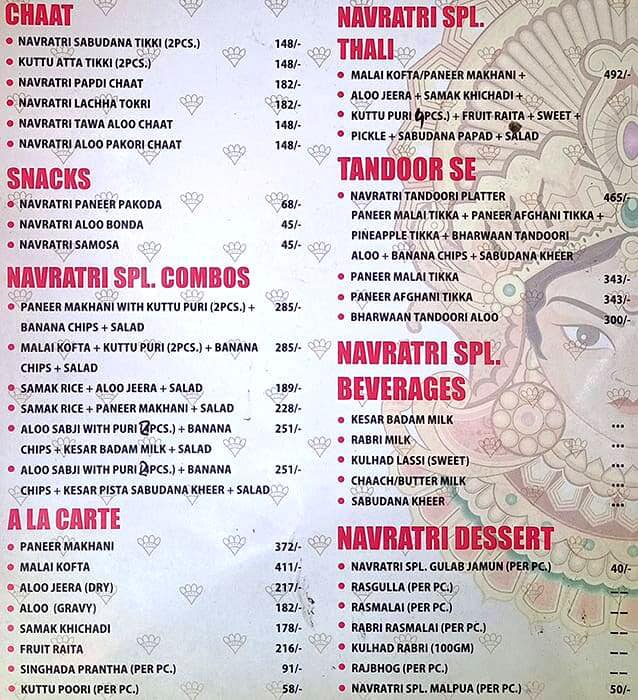 Menu at Gulab, Gurugram, Huda Market