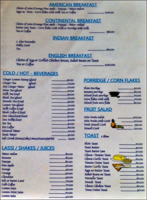 Sea Queen Menu, Menu for Sea Queen, Anjuna, Goa - Zomato