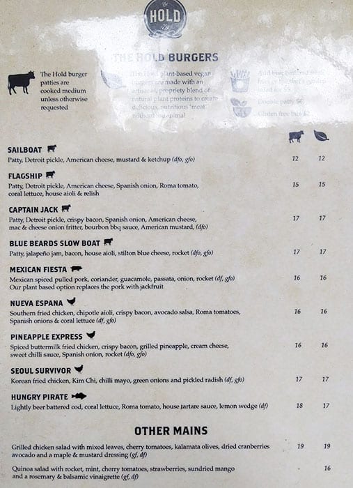 Menu at The Hold pub & bar, Manly