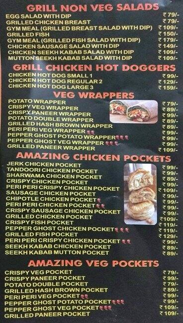 Menu at Grill Box, Delhi