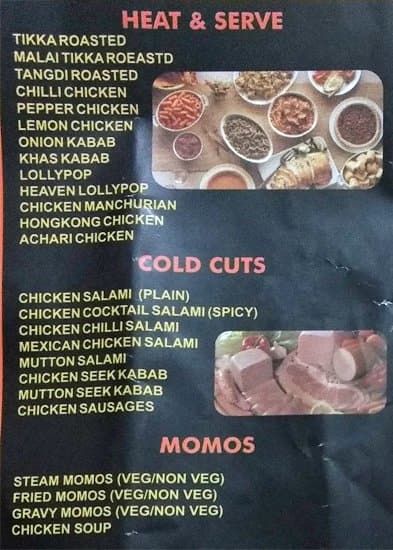 Menu at Grill Box, Delhi
